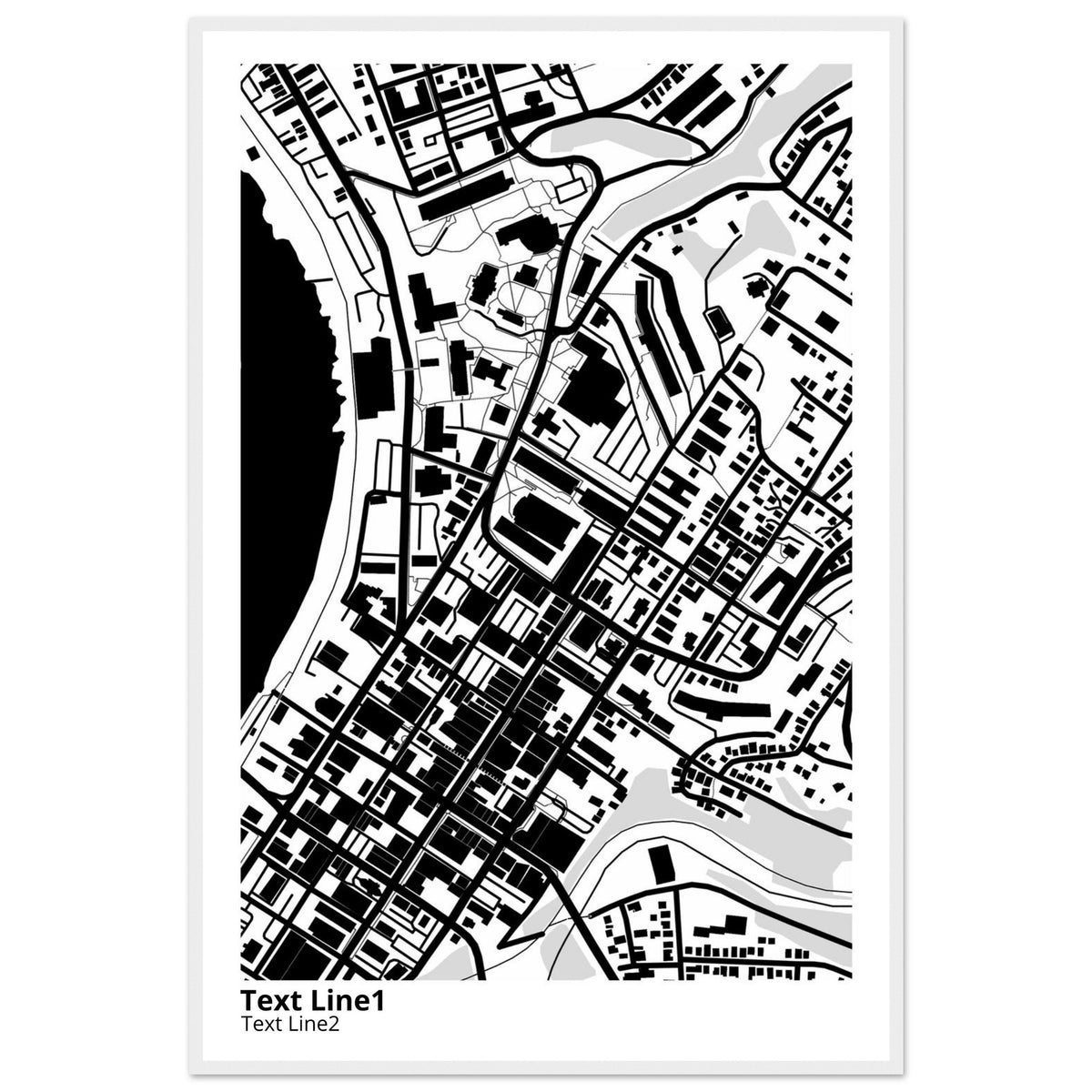 West Virginia University Campus Map Poster | Graduation Gift – Ink And ...
