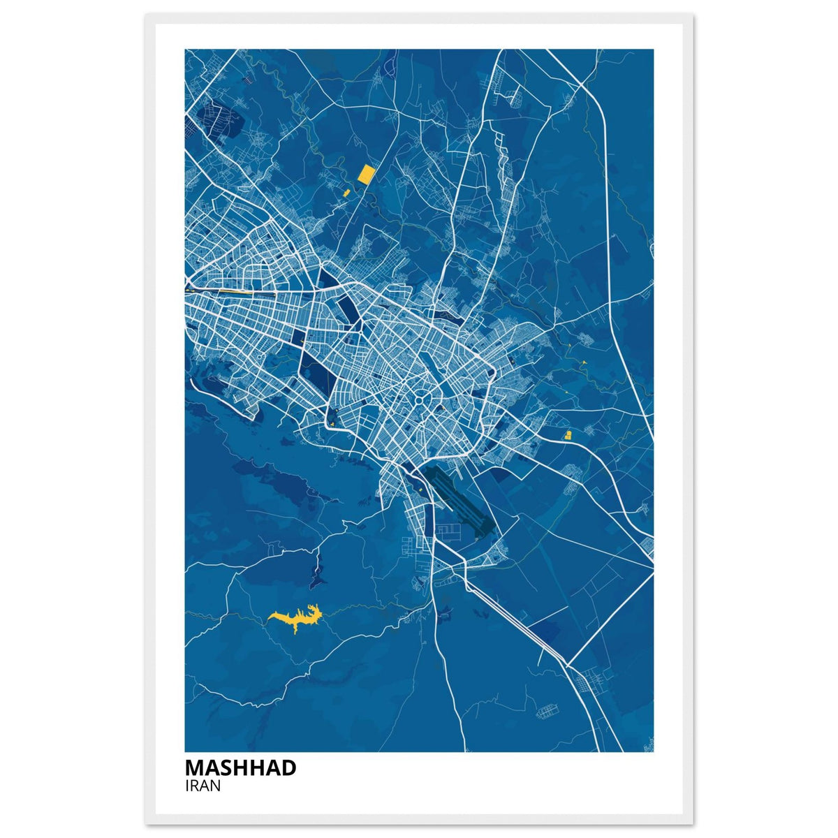 Mashhad Iran City Map Poster | Custom Map Art Print – Ink And Atlas